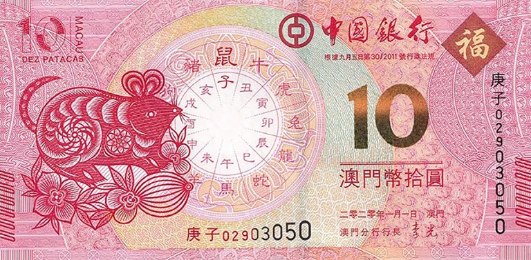 Macau (BOC) new 10-pataca note (B227a) confirmed – BanknoteNews
