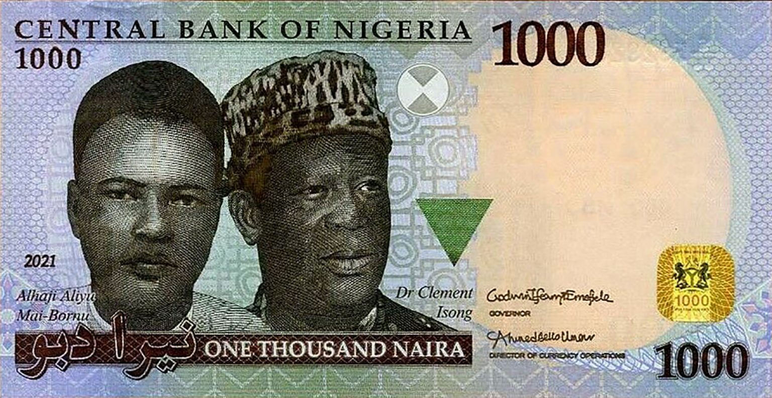 Nigeria new date (2021) 1,000-naira note (B229t) confirmed – BanknoteNews