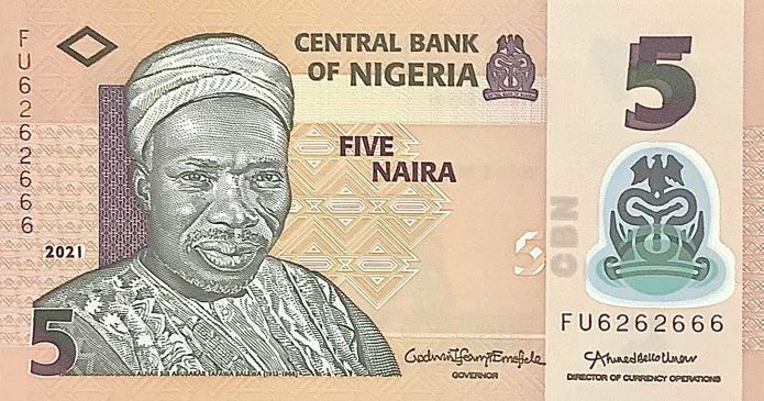 Nigeria new date (2021) 5-naira note (B234m) confirmed – BanknoteNews