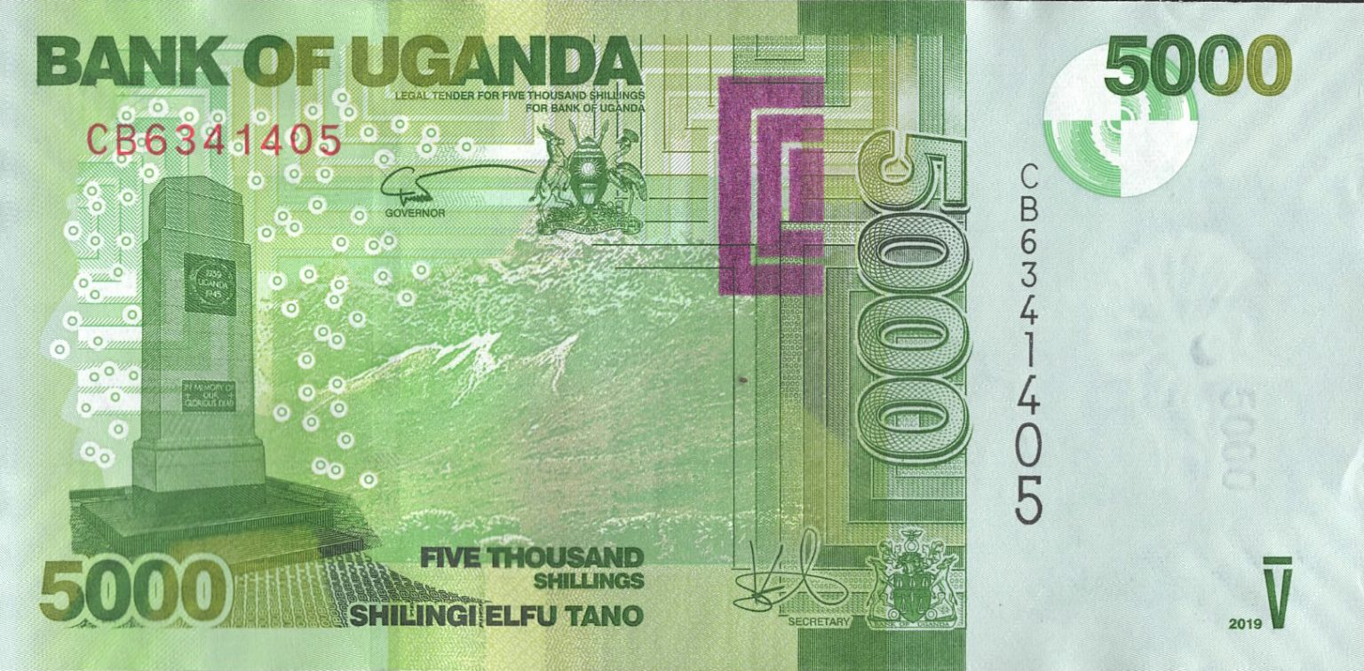 Uganda new date (2019) 5,000-shilling note (B156f) confirmed – BanknoteNews