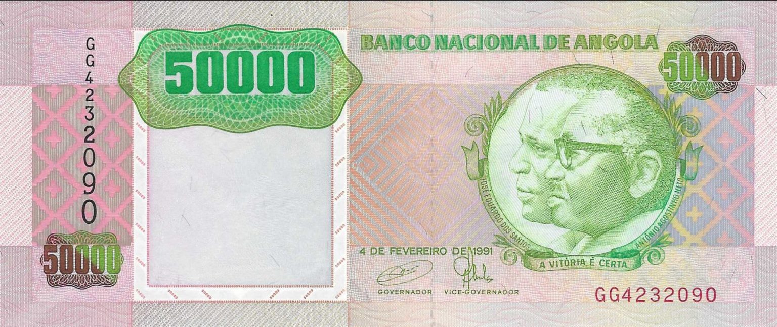 Angola new 50,000-kwanza note (B523.5a) confirmed – BanknoteNews