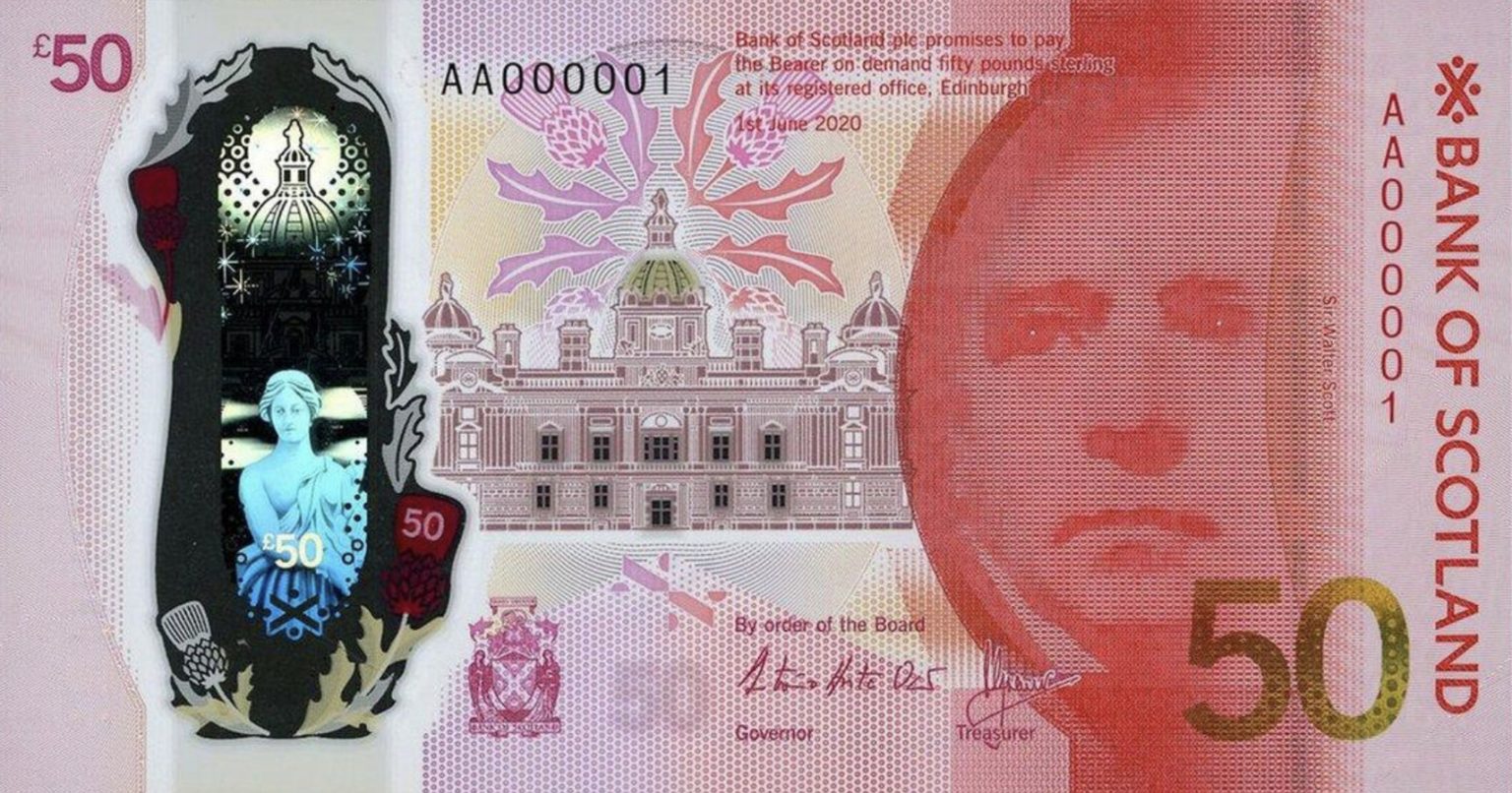 Scotland Bank of Scotland new 50-pound note confirmed – BanknoteNews