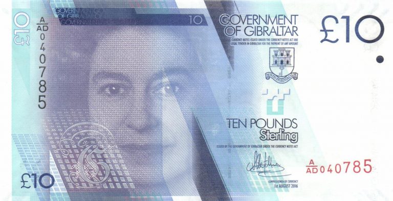 Gibraltar new sig/date (01.08.2016) 10-pound note (B131b) confirmed ...