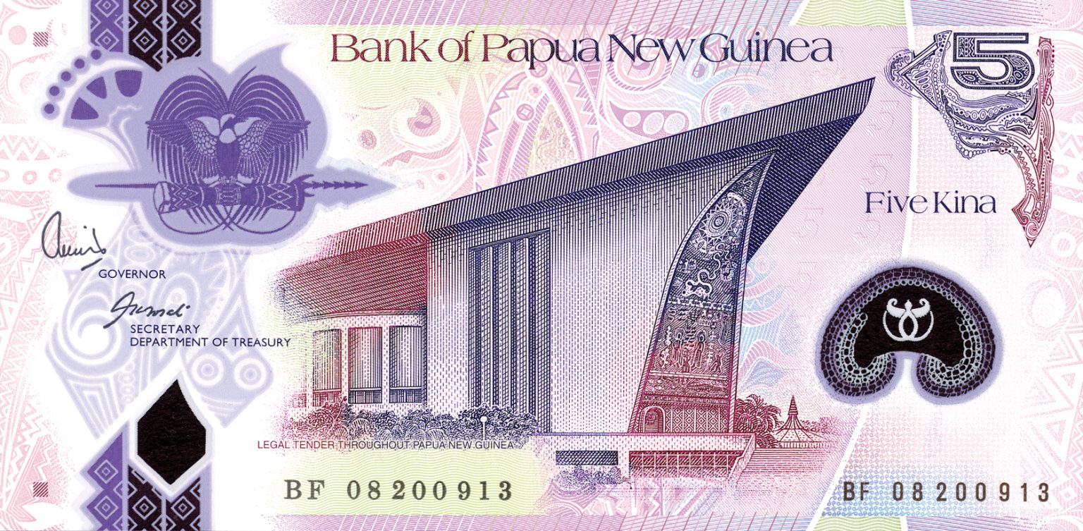 Papua New Guinea new 5-kina note (B135a) confirmed – BanknoteNews