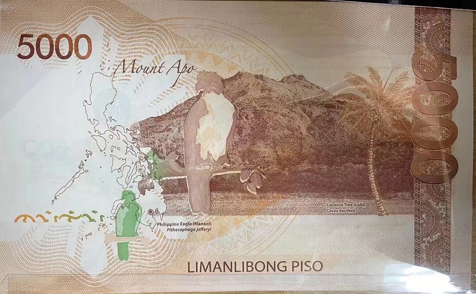 Philippines new date (2021A) 5,000-peso commemorative note (B1095b ...