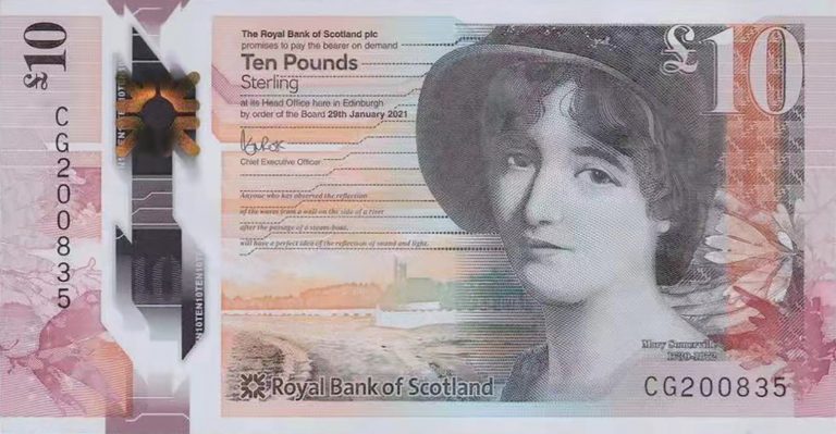 Scotland Royal Bank of Scotland new sig/date (29.01.2021) 10-pound note ...