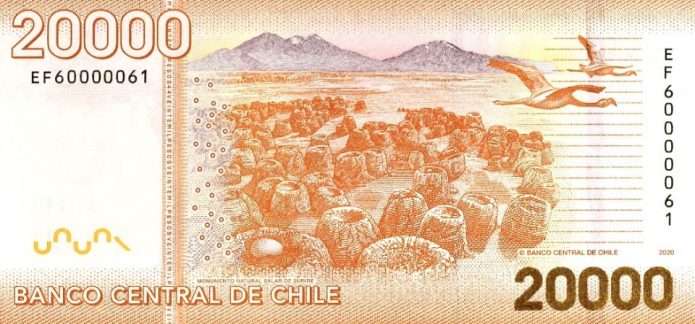 Chile new date (2020) 20,000-peso note (B300k) confirmed – BanknoteNews
