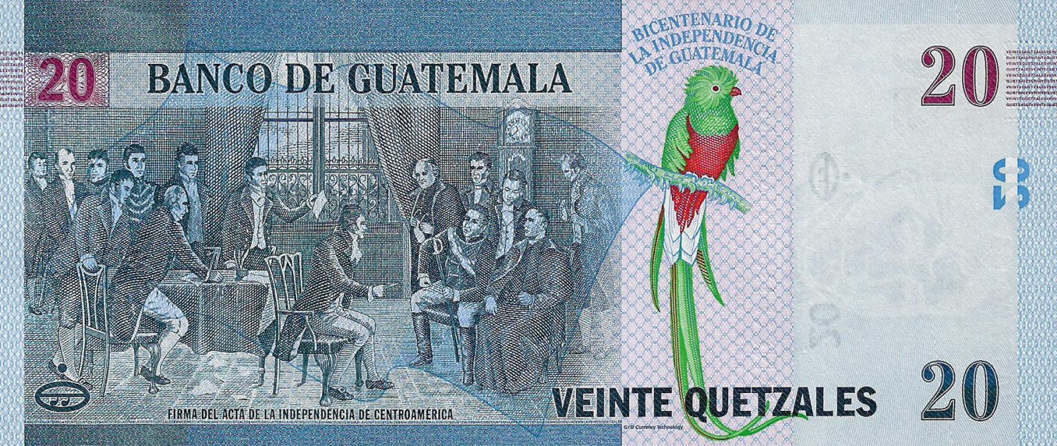 Guatemala new 20-quetzal commemorative note (B610a) confirmed ...