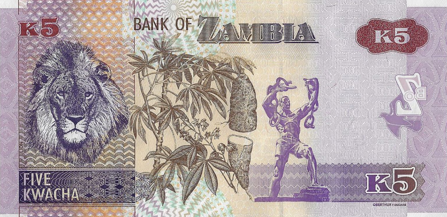 Zambia new date (2020) 5-kwacha note (B166b) confirmed – BanknoteNews