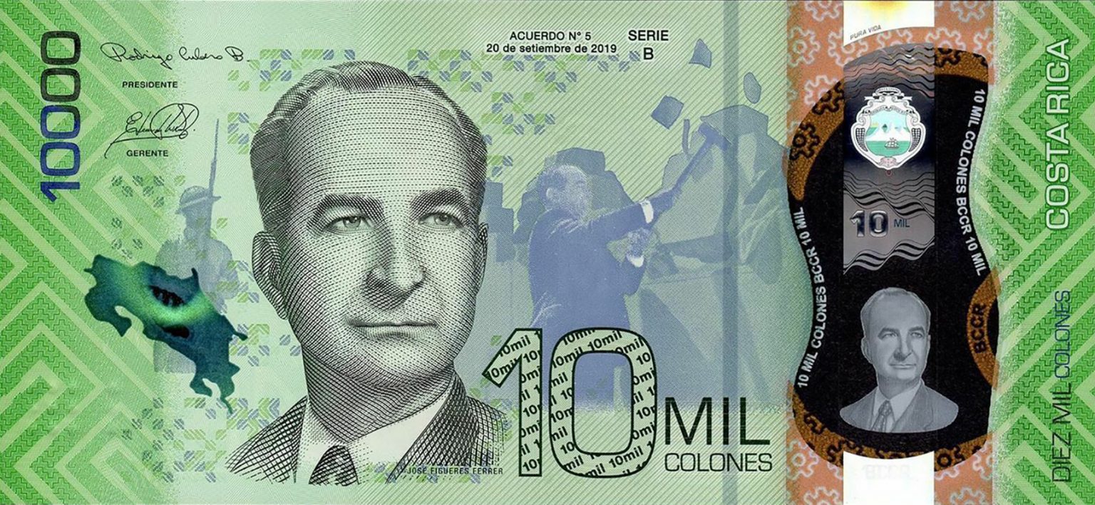 Costa Rica new 10,000-colon polymer note (B567a) confirmed – BanknoteNews