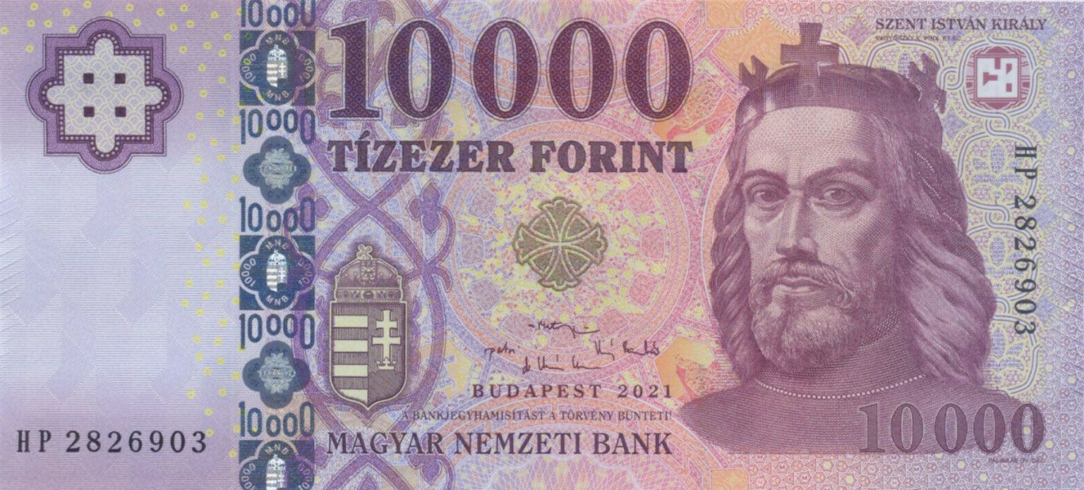 Hungary new sig/date (2021) 10,000-forint note (B591e) confirmed ...