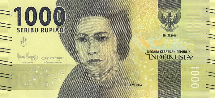 Indonesia new date (2021) 1,000-rupiah note (B609f) confirmed ...