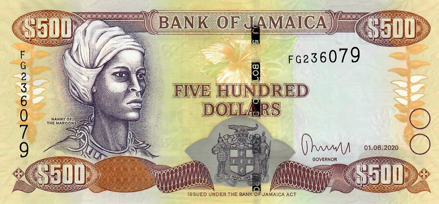 Jamaica new sig/date (01.06.2020) 500-dollar note (B240l) confirmed ...