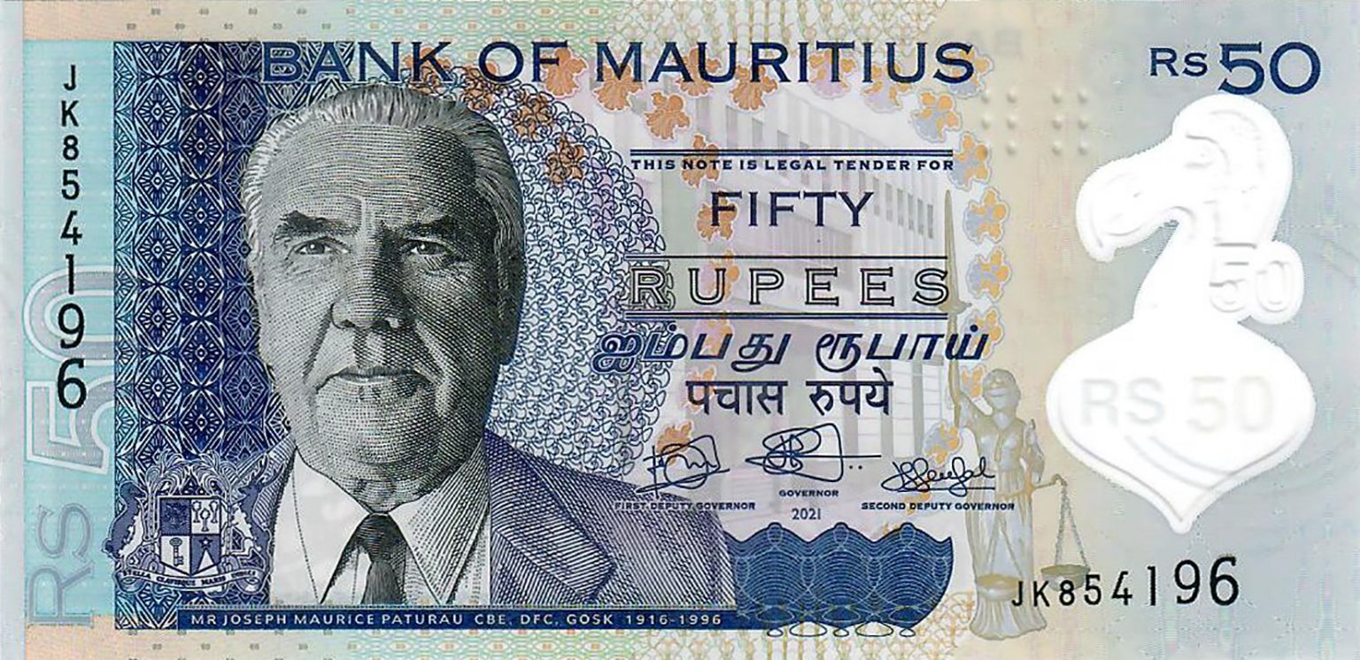 Mauritius new sig/date (2021) 50-rupee note (B431b) confirmed ...
