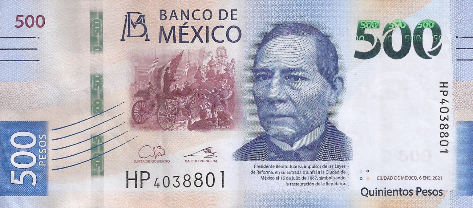 Mexico new date (06.01.2021) 500-peso note (B717k) confirmed – BanknoteNews