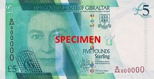 Gibraltar new 5-pound note (B136a) reportedly introduced on 01.12.2021 ...