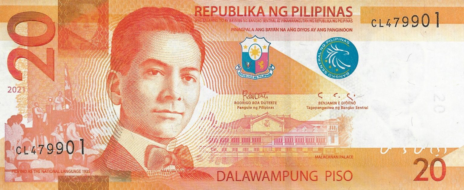 Philippines new date (2021) 20-peso note (B1084h) confirmed – BanknoteNews
