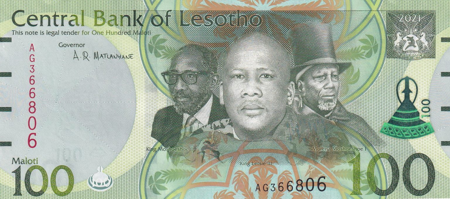 Lesotho new note family (B227a – B231a) confirmed introduced on 23.12. ...
