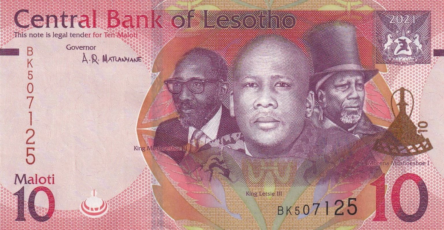 Lesotho new note family (B227a – B231a) confirmed introduced on 23.12. ...