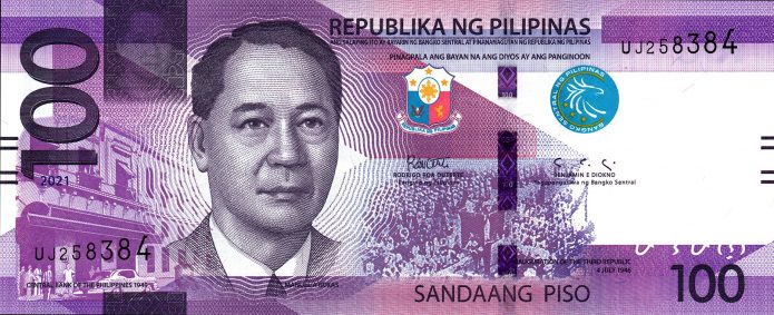 Philippines new date (2021) 100-peso note (B1091b) confirmed – BanknoteNews