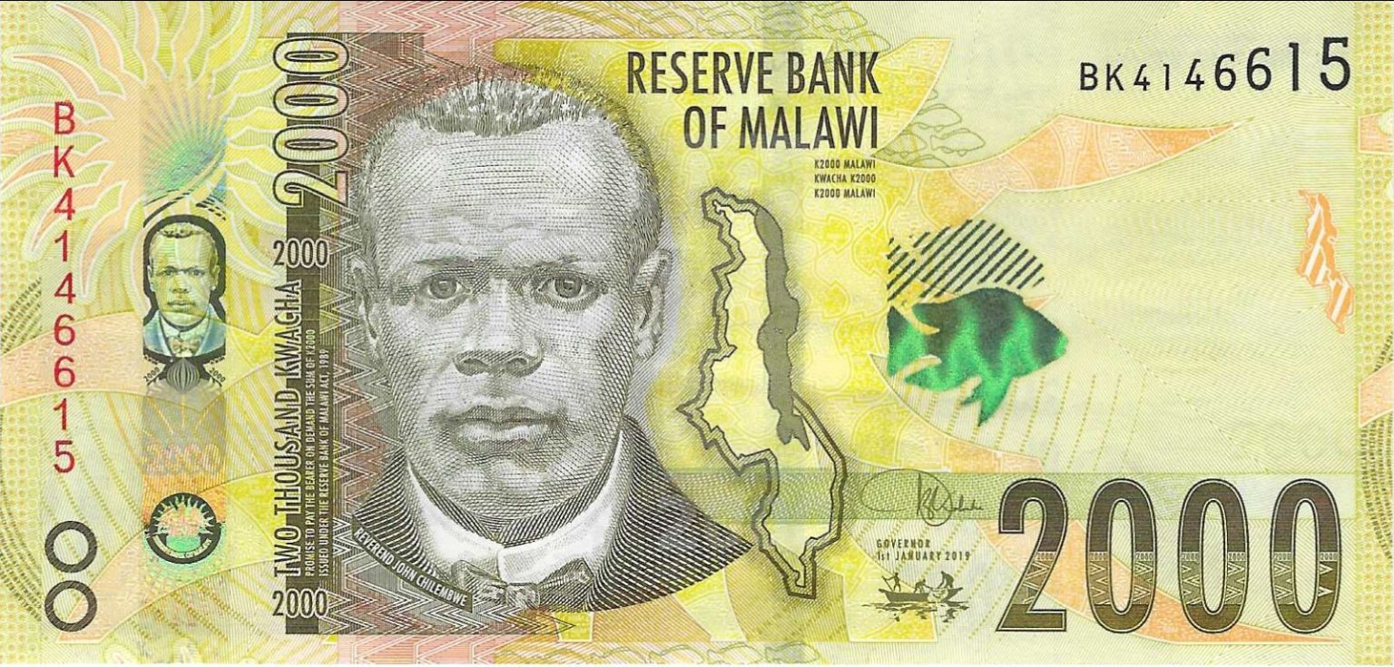 Malawi new date (01.01.2019) 2,000-kwacha note (B163c) confirmed ...