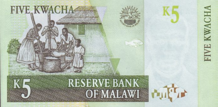 Malawi new sig/date (01.03.2004) 5-kwacha note (B136b) confirmed ...
