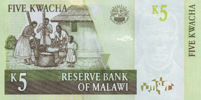 Malawi new sig/date (01.12.2005) 5-kwacha note (B136c) confirmed ...