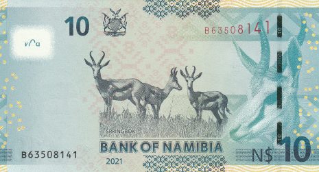 Namibia new sig/date (2021) 10-dollar note (B216b) confirmed – BanknoteNews