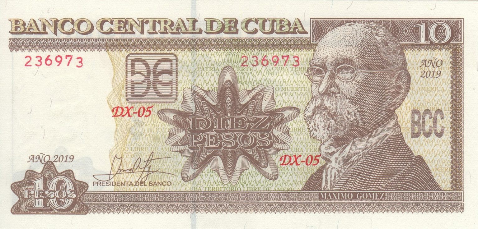 Cuba new date (2019) 10-peso note (B906u) confirmed – BanknoteNews