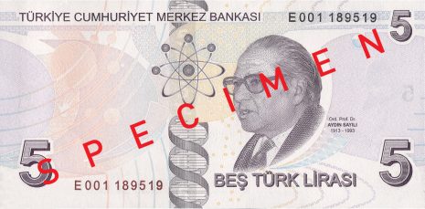 Turkey new signature 5-lira note (B306d) confirmed – BanknoteNews