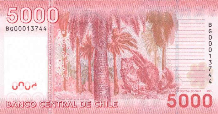 Chile new sig/date (2021) 5,000-peso note (B298h) confirmed – BanknoteNews