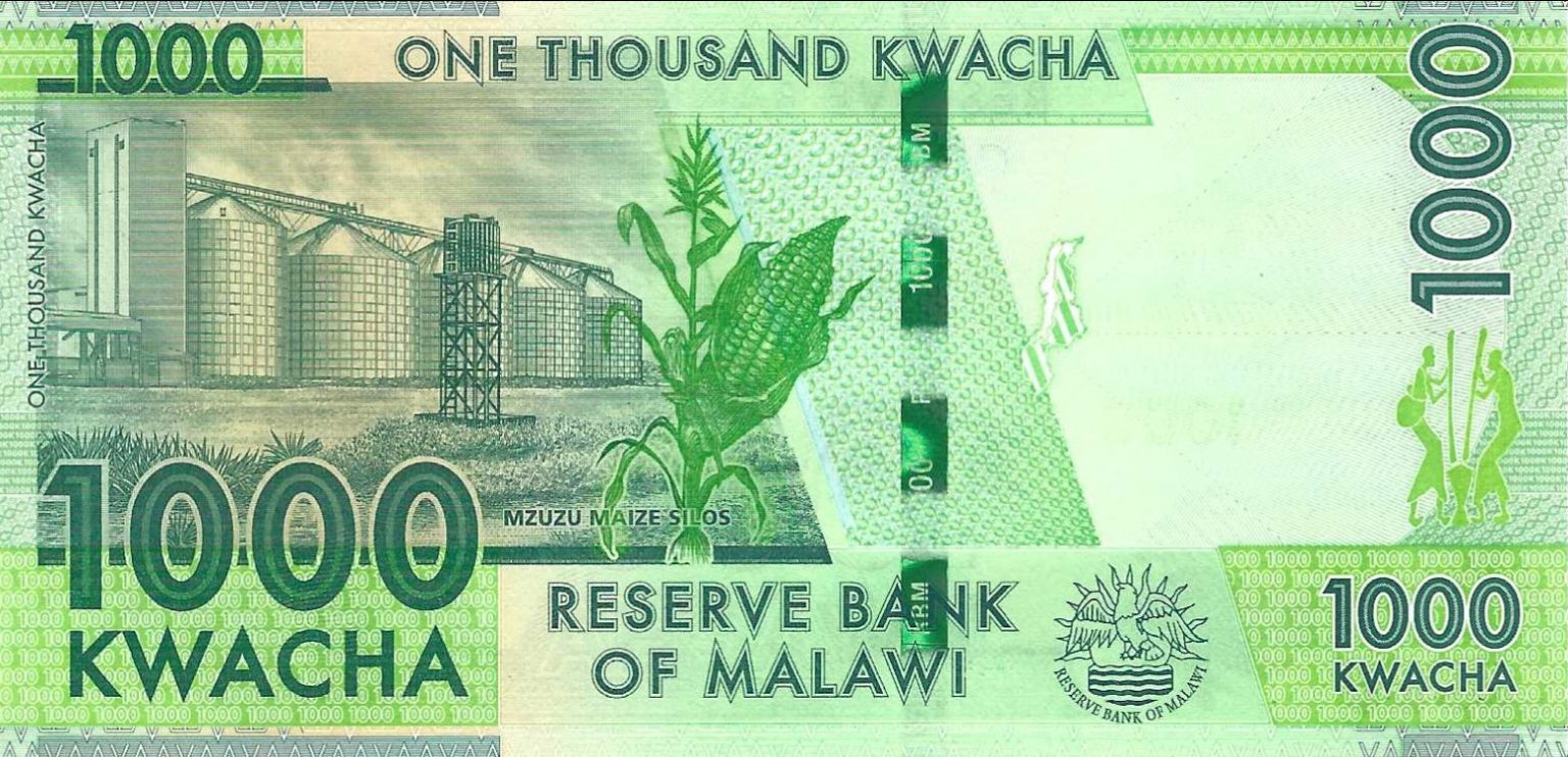 Malawi new sig/date (01.01.2021) 1,000-kwacha note (B162e) confirmed ...