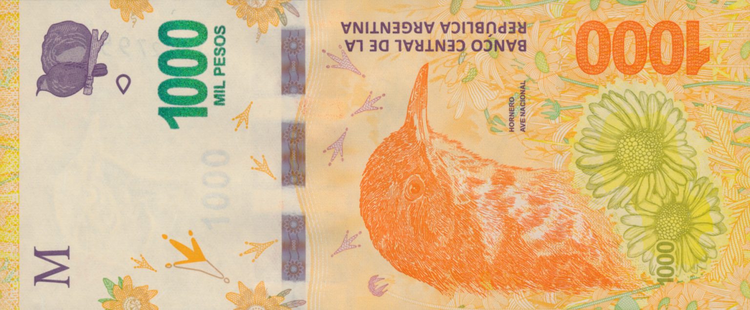 Argentina new printer (FNMT) 1,000-peso note (B422e) confirmed ...