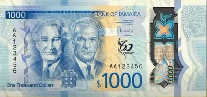 Jamaica new polymer note family (B251a – B256a) reported for ...