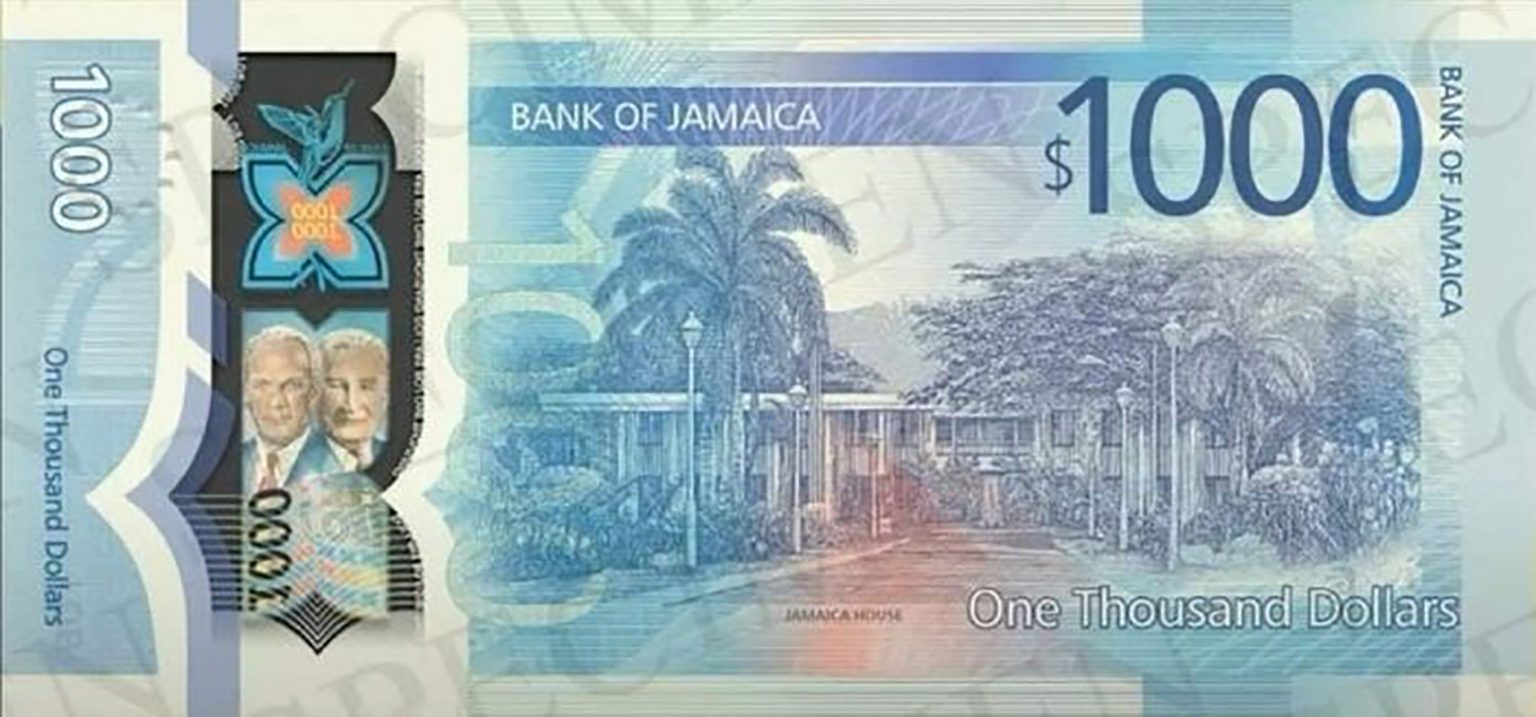 Jamaica new polymer note family (B251a – B256a) reported for ...