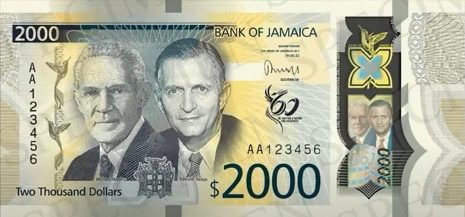 Jamaica new polymer note family (B251a – B256a) reported for ...