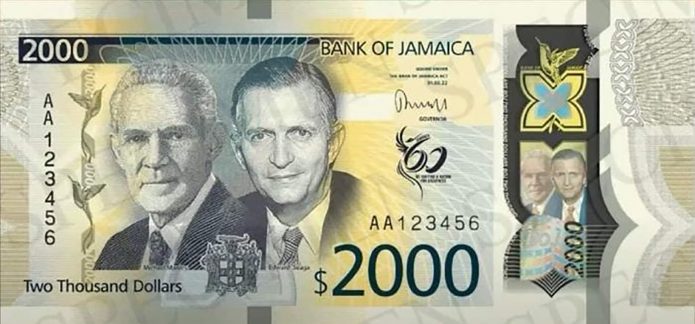 Jamaica new polymer note family (B251a – B256a) reported for ...