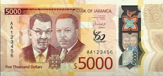 Jamaica new polymer note family (B251a – B256a) reported for ...