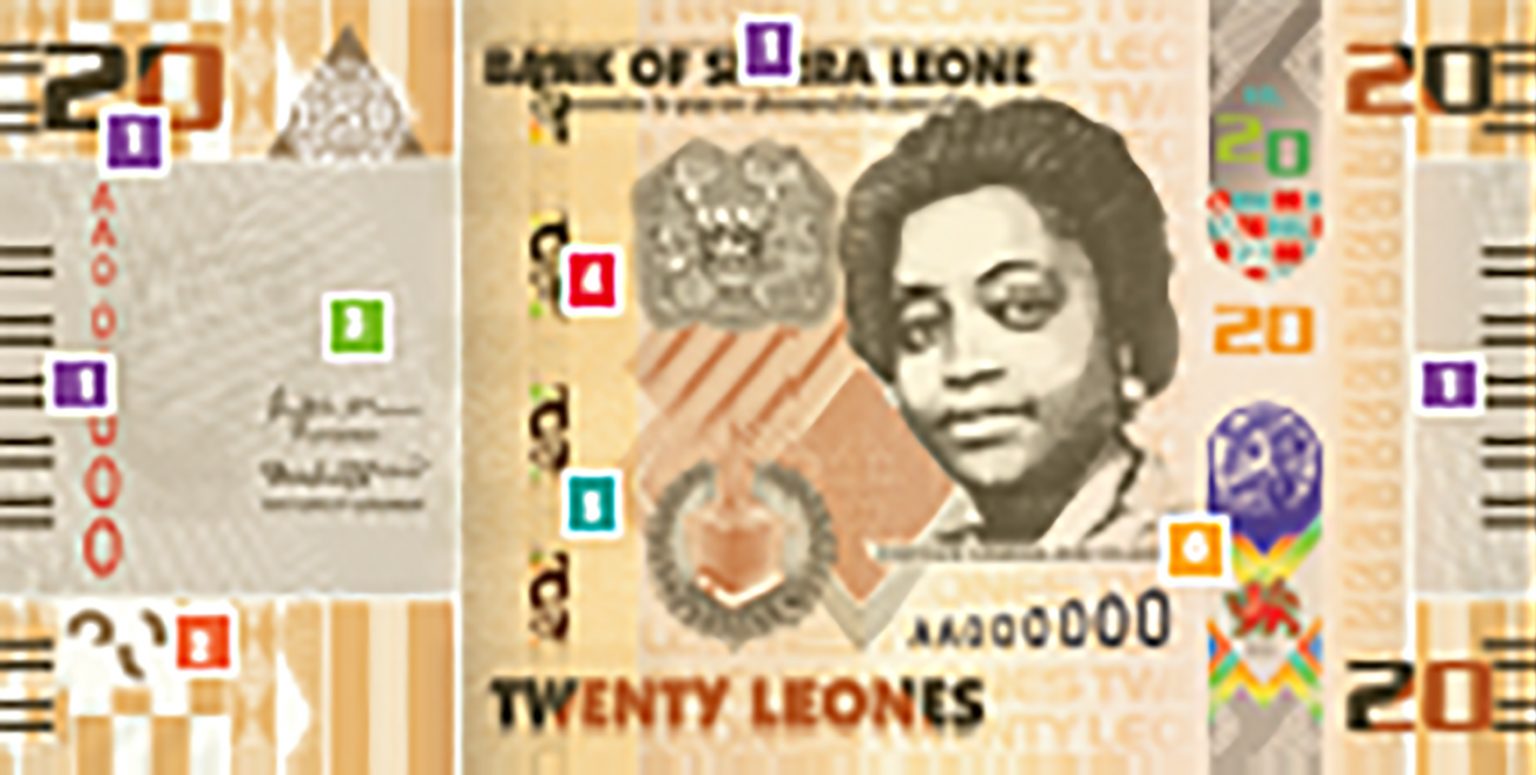 Sierra Leone new 20-leone note (B133a) reported for introduction in ...