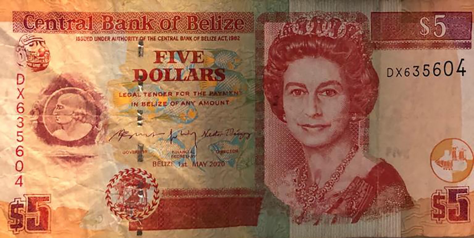 Belize new sig/date (01.05.2020) 5-dollar note (B325h) confirmed ...