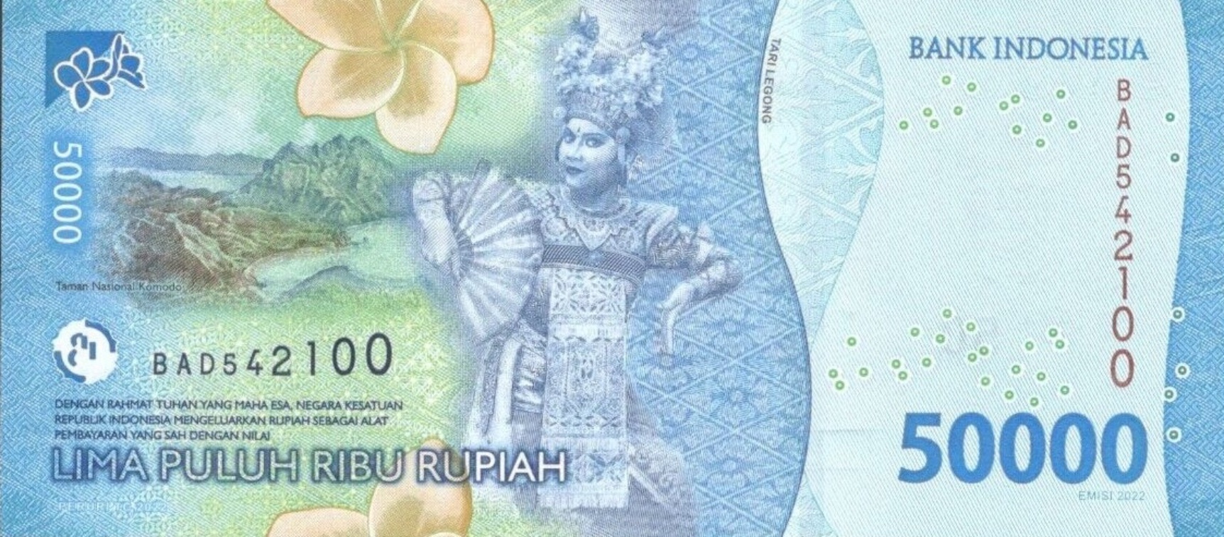 Indonesia New 50 000 rupiah Note B622a Confirmed Introduced On 18 08 Indonesia New 50 000 rupiah Note B622a Confirmed Introduced On 18 08