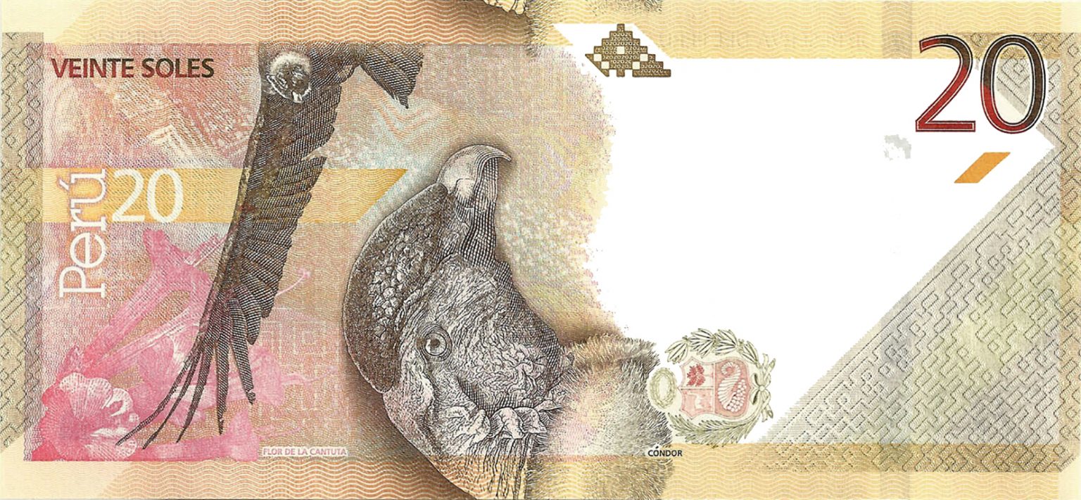 Peru new 20-sol note (B538a) confirmed introduced on 20.07.2022 ...