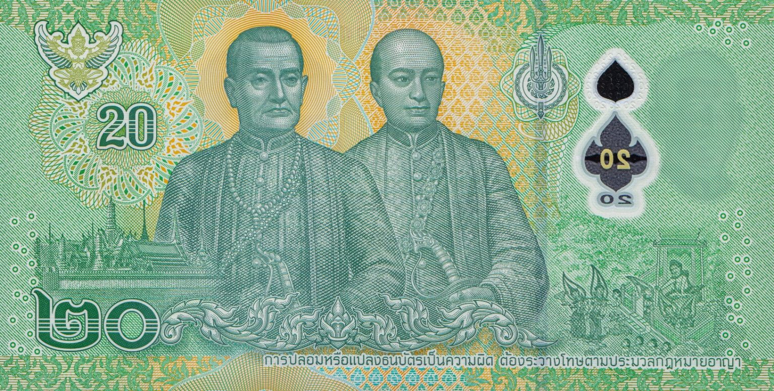 Thailand new polymer 20-baht note (B200a) confirmed – BanknoteNews