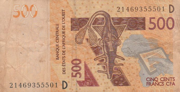 West African States Mali new sig/date (2021) 500-franc note (B120Dj ...
