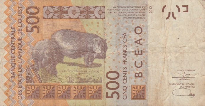 West African States Mali new sig/date (2021) 500-franc note (B120Dj ...