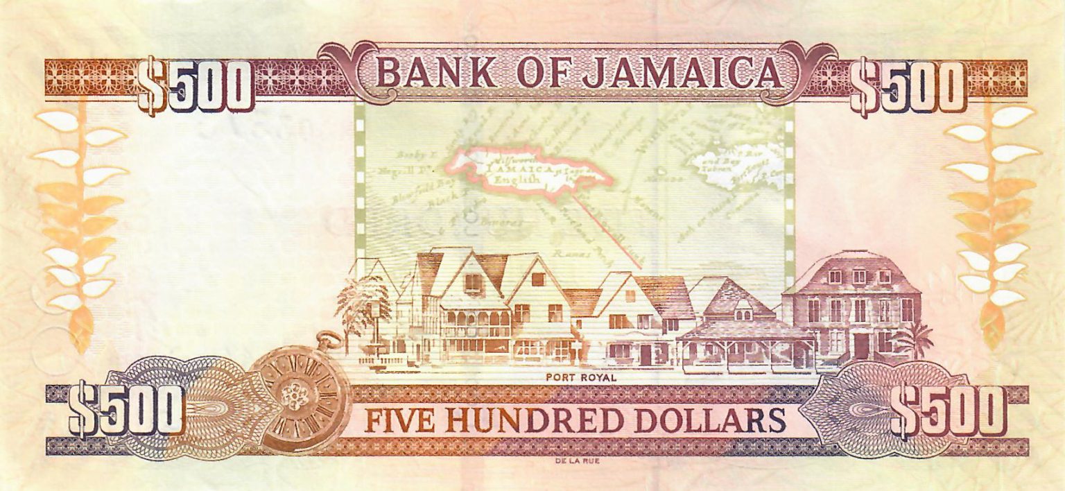 Jamaica new date (01.06.2021) 500-dollar note (B240m) confirmed ...