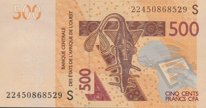 West African States (Guinea-Bissau) new date (2022) 500-franc note ...