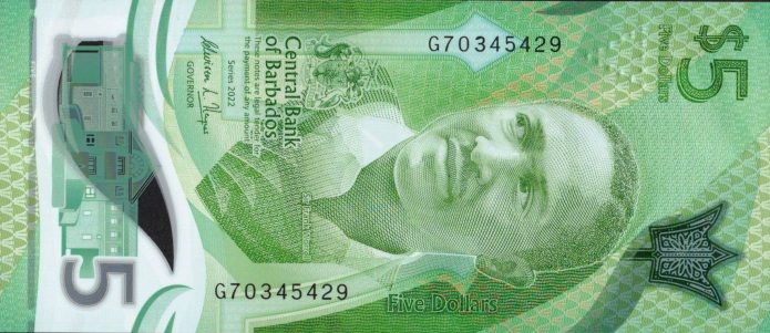 Barbados new 5-dollar polymer note (B240a) confirmed – BanknoteNews