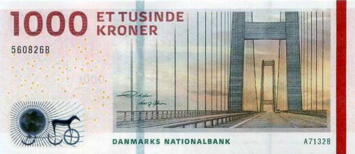 Denmark new date (2013) 1,000-kroner note (B939c) confirmed – BanknoteNews