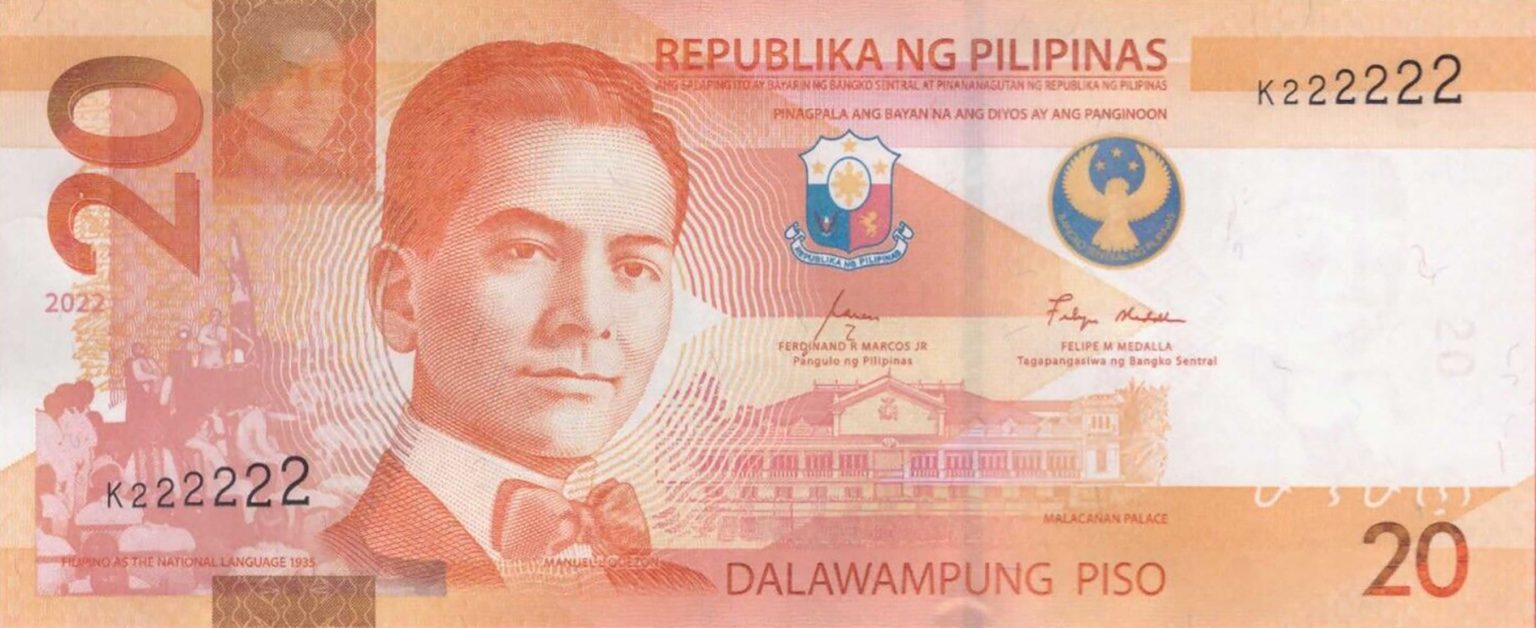 Philippines new 20-peso note (B1096a) confirmed – BanknoteNews